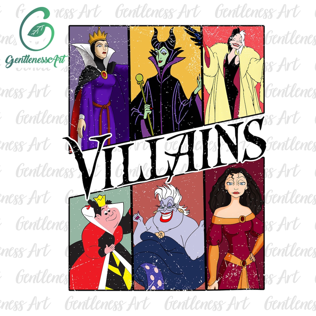 Vintage Villain Png Bad Girls Villain Gang Villains Wicked - Etsy
