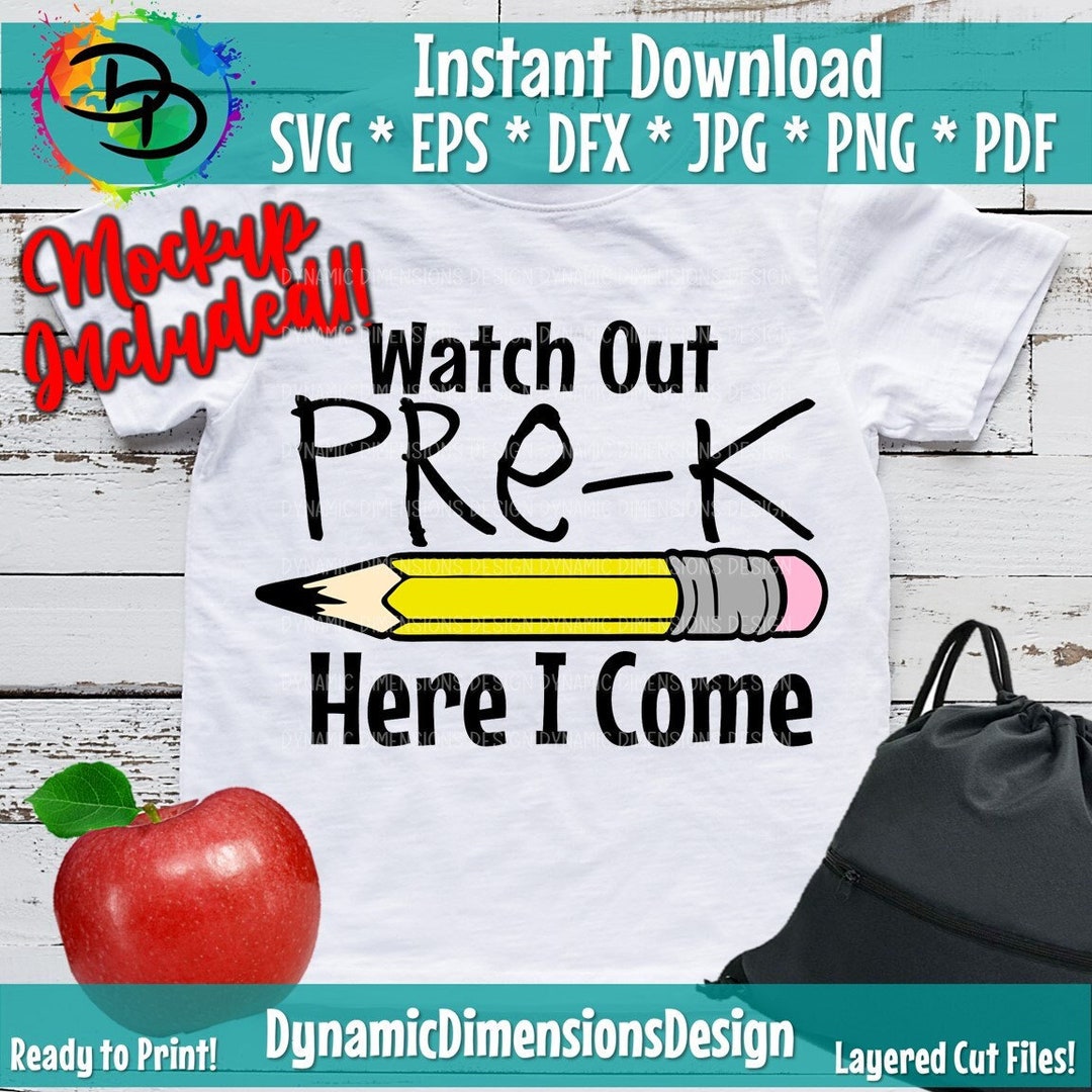 Hello Pre-k SVG Pre K Svg Preschool Svg Back to School Cut - Etsy UK