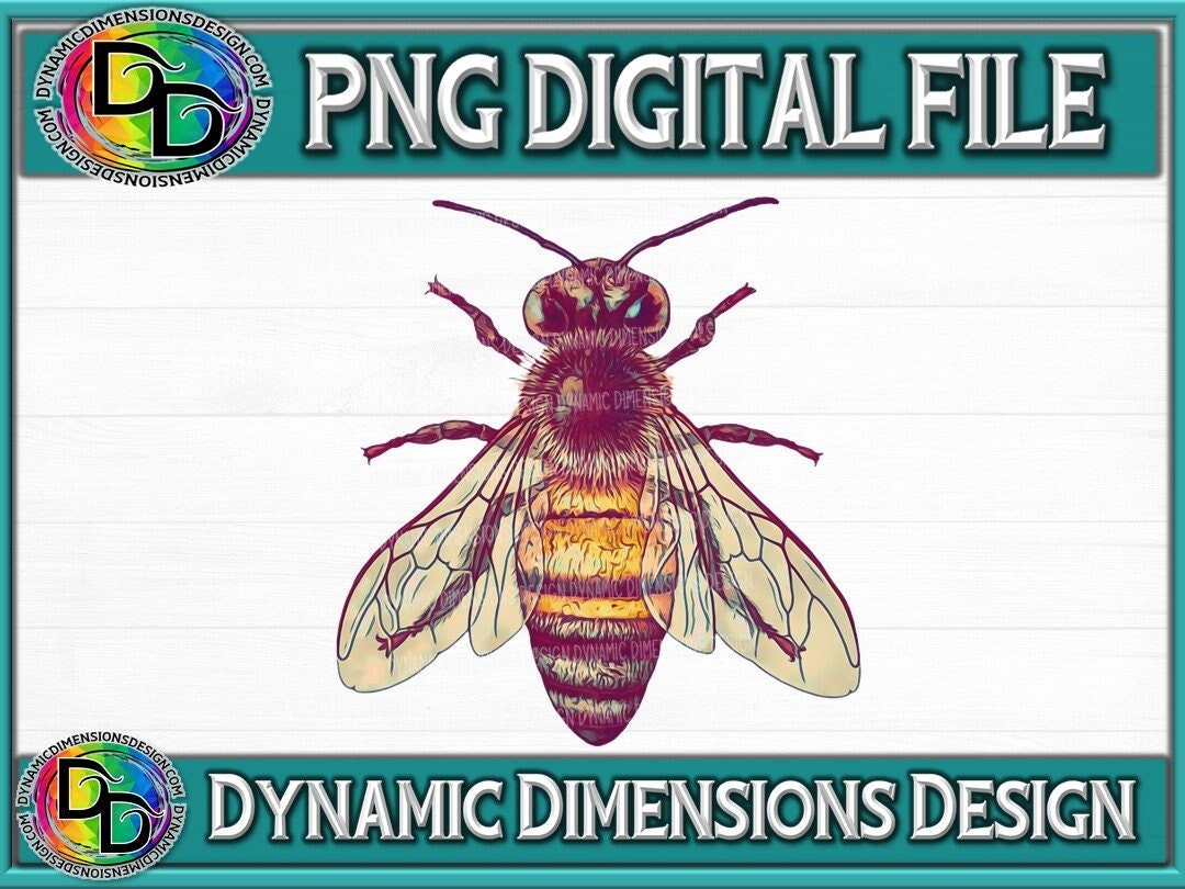 Bee PNG, Bee Png File, Bee Clipart, Digital Bumblebee, Digital Bee ...