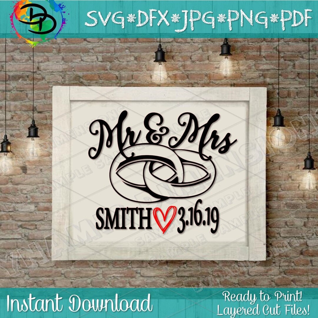 Mrs Svg file Mr Svg File Miss Svg File Wedding SVG Wedding - Etsy Portugal