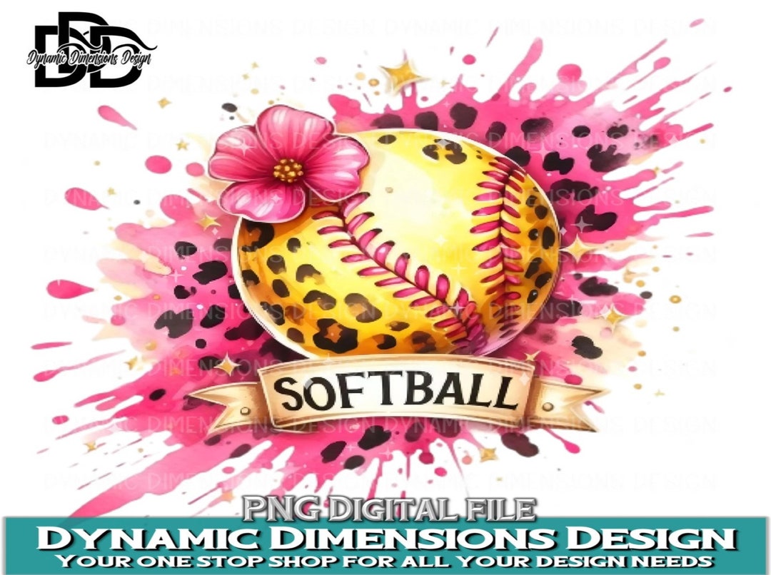 Softball Mom Leopard Png, Leopard Softball, Sublimation Design ...