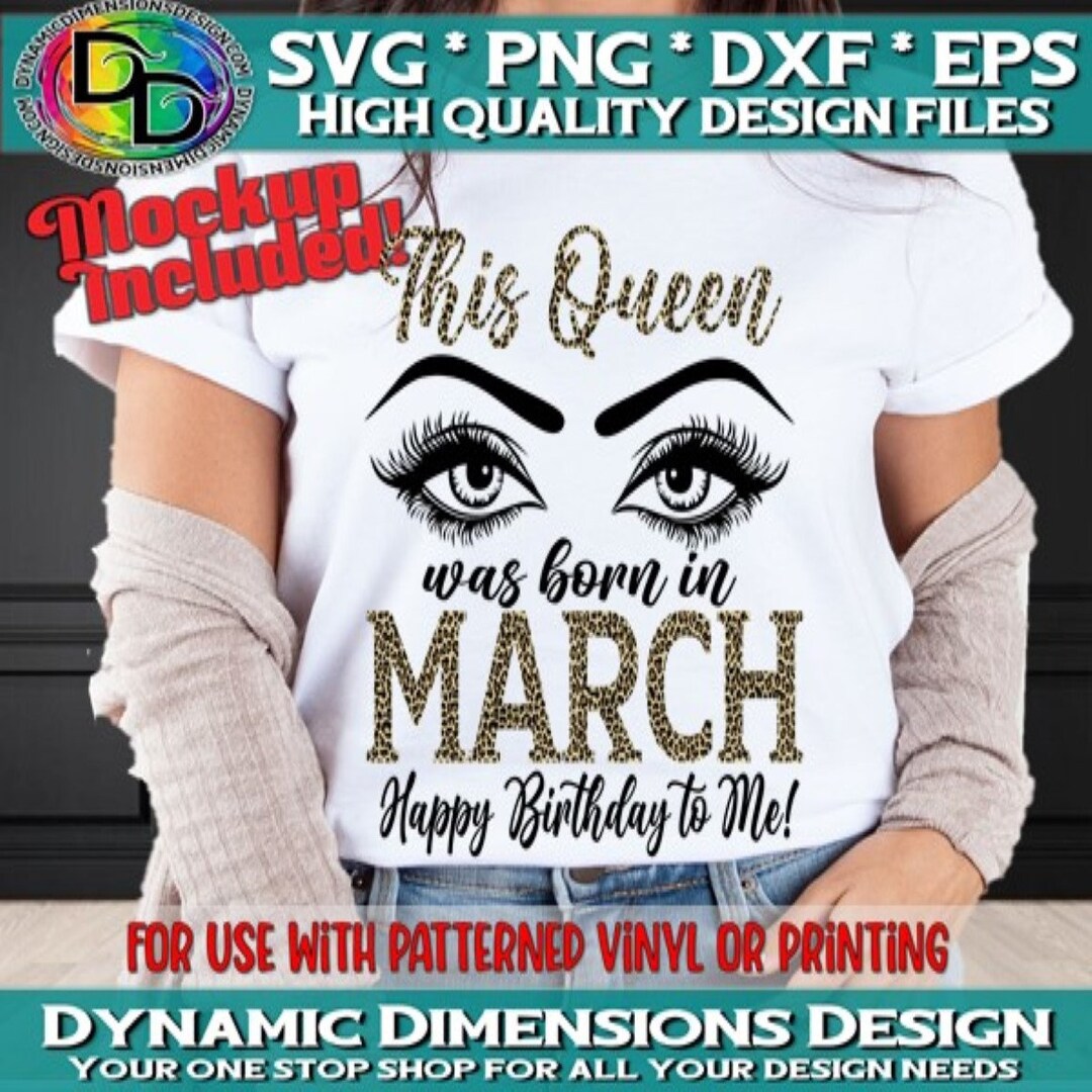 March Girl Svg, March Birthday Svg, Lips Svg, Women Born in March Svg ...