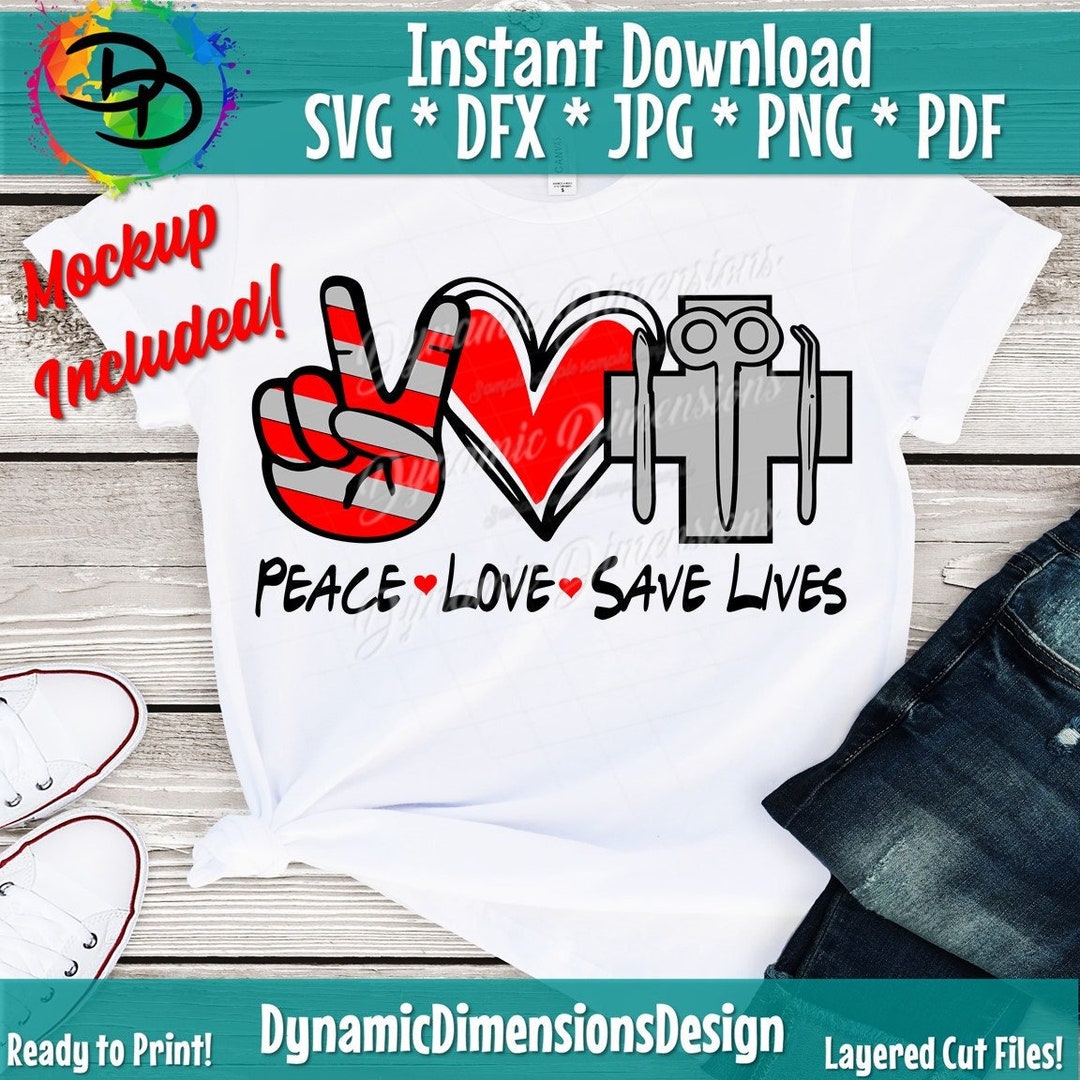 Surgical Tech Svg, Nurse Svg, Doctor Svg, Scrub Tech Svg, Peace Love ...