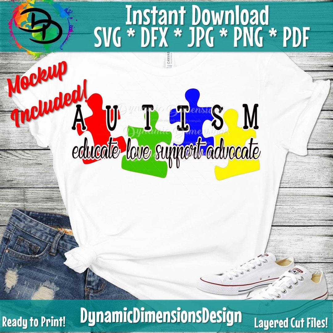Autism Puzzle SVG, Puzzle Pieces Svg, Puzzle Svg, Autism Awareness ...