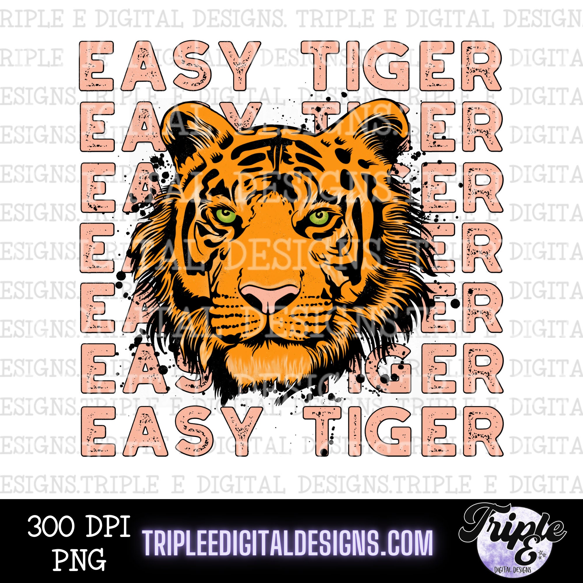 Easy Tiger PNG Digital Download - Etsy