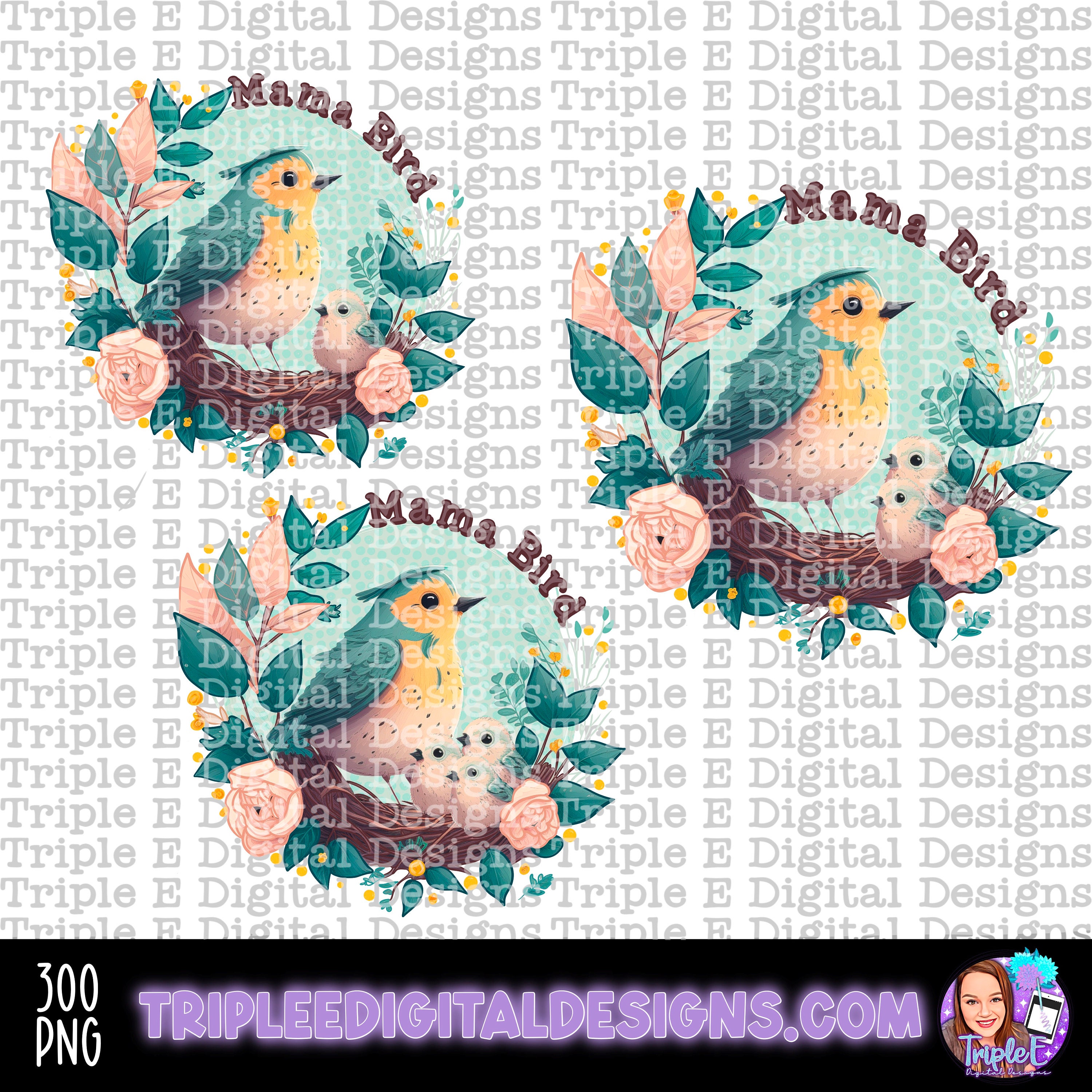 Mama Bird PNG Digital Download - Etsy