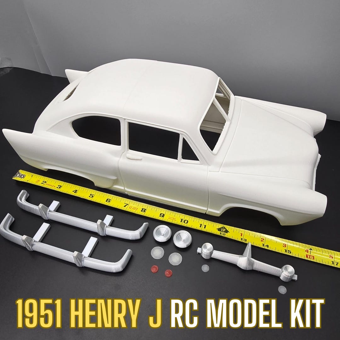 1951 Henry J RC Car Body – 1:10 Scale 3D Printed Model Kit - Etsy
