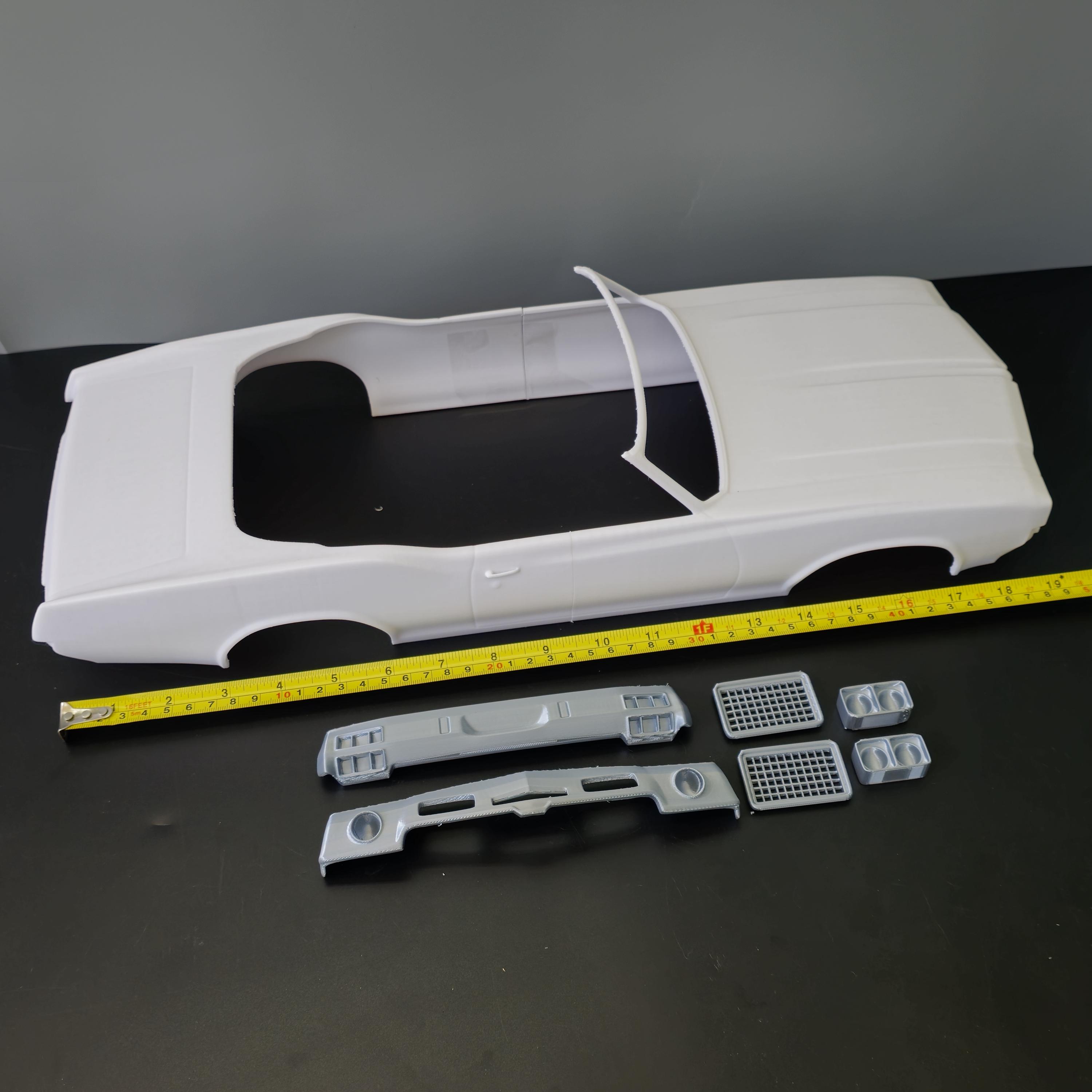 RC Car 1972 Cutlass Convertible - 1:10 Scale - Model 1/10 Body Shell 3D ...