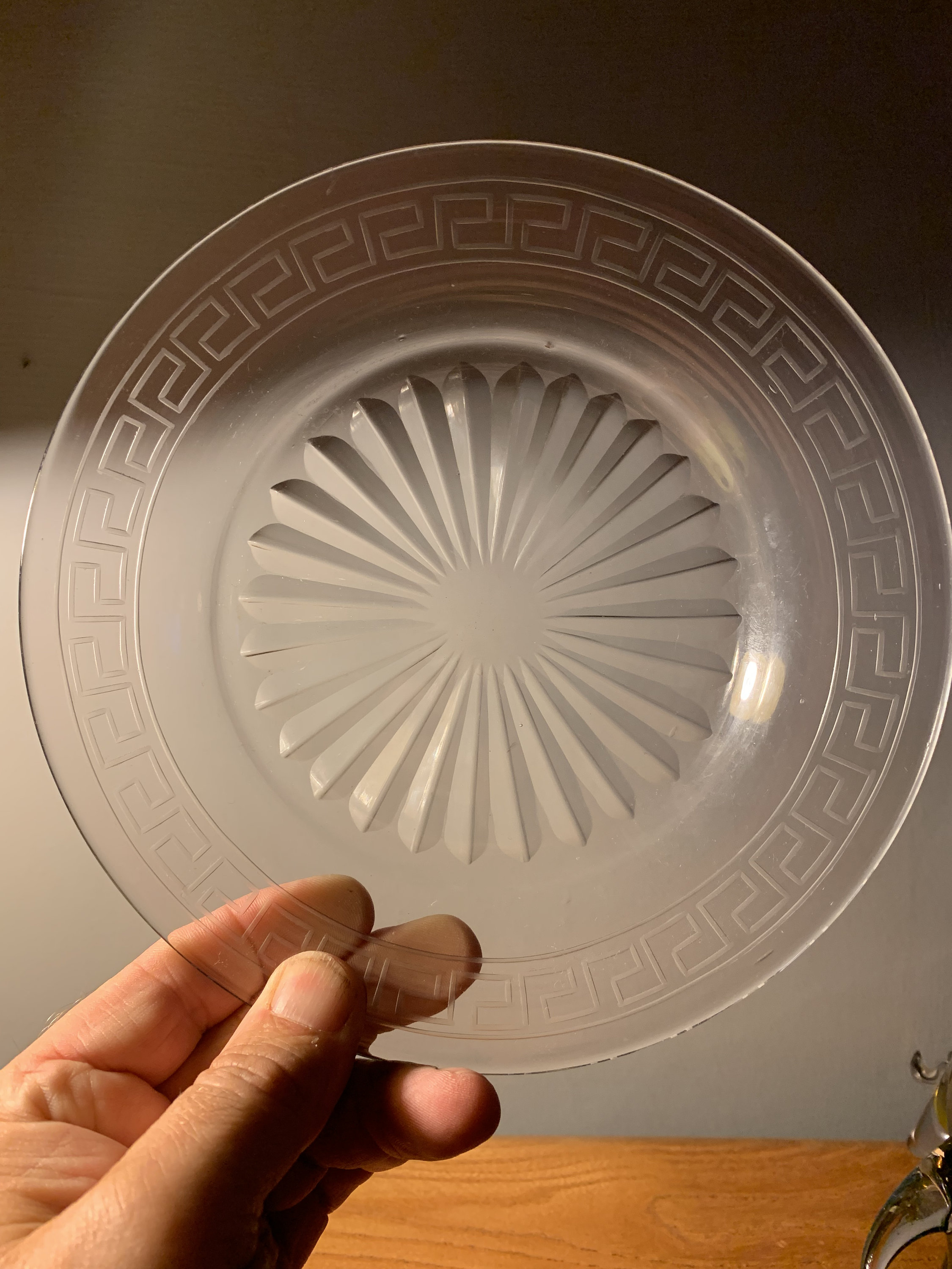 Set of 8 Cut Glass Georgian Ice Plates or Coasters C1810 Antique ...