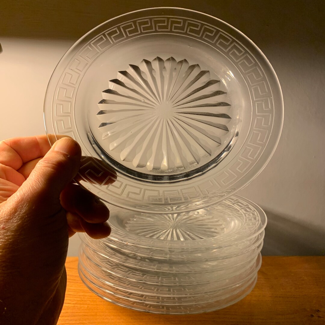 Set of 8 Cut Glass Georgian Ice Plates or Coasters C1810 Antique ...