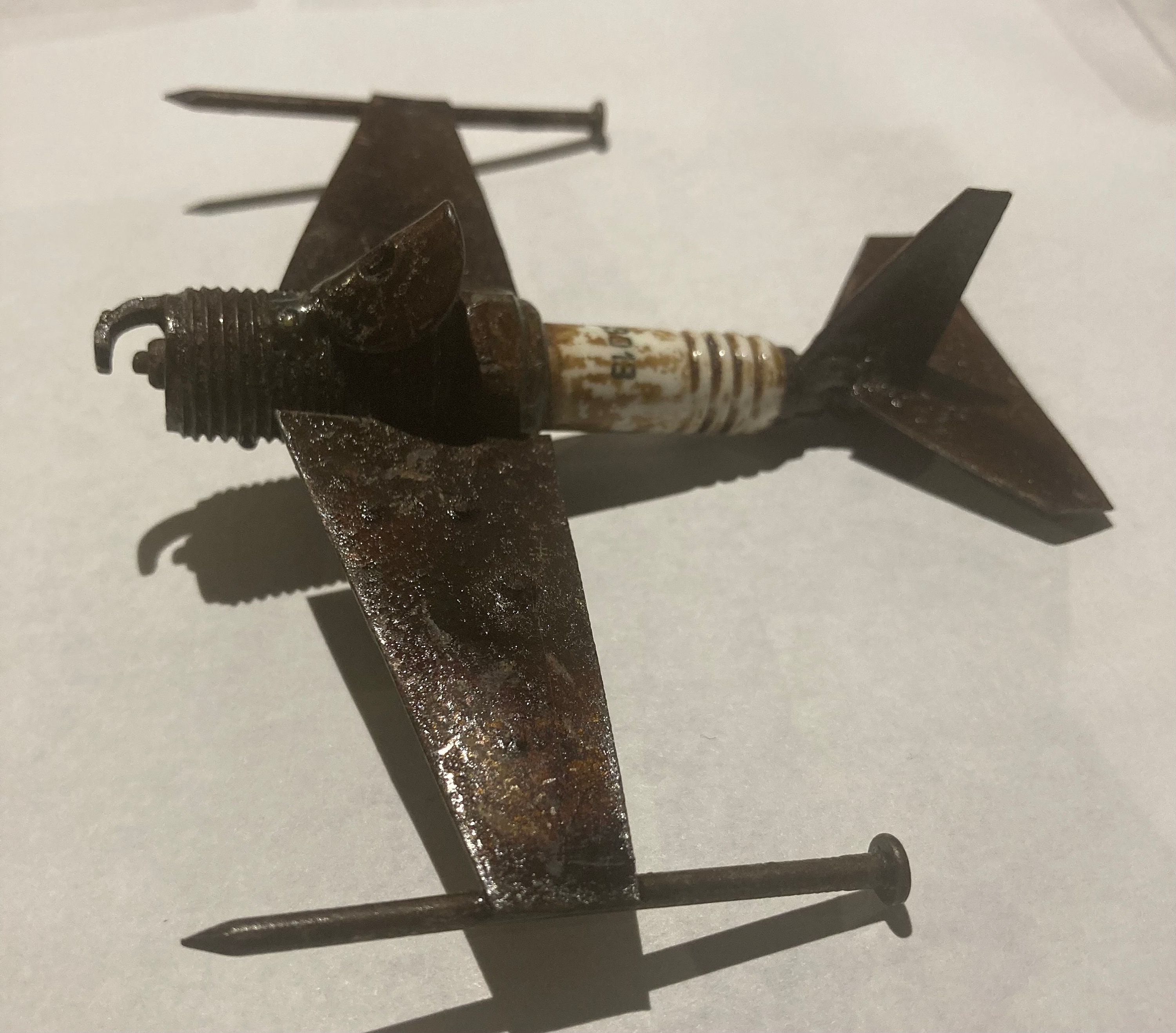 Vintage Spark Plug Plane - Etsy