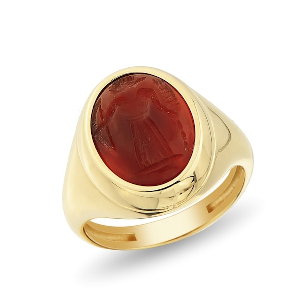 Antique Signet Ring Gold Men - Etsy