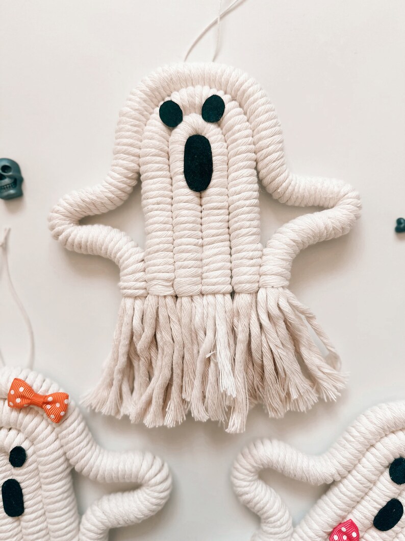 Macramé Ghost | Macrame Ghost | Cute Halloween Decor | Spooky Season ...