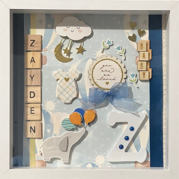 Baby Shadow Box - Etsy