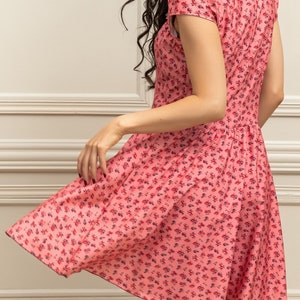 Chelsea Curves Dress Roses Outfit Midi Dress Ruffles Mandarin Collar ...