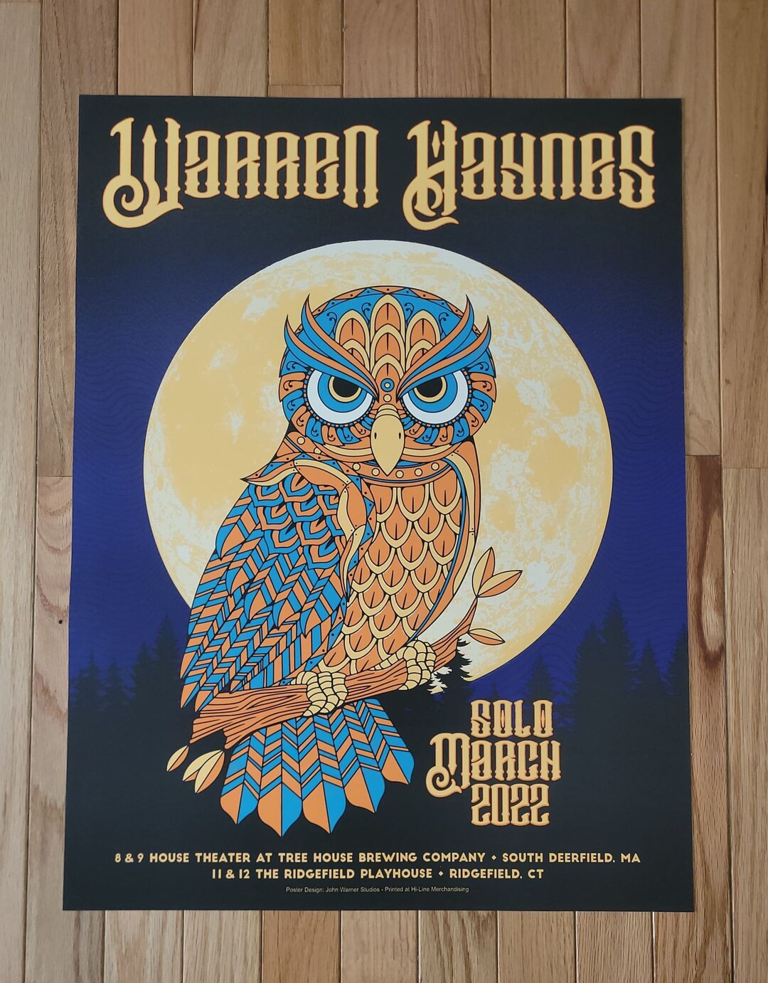 Warren Haynes 2022 Solo Tour Poster - Screenprinted - Etsy
