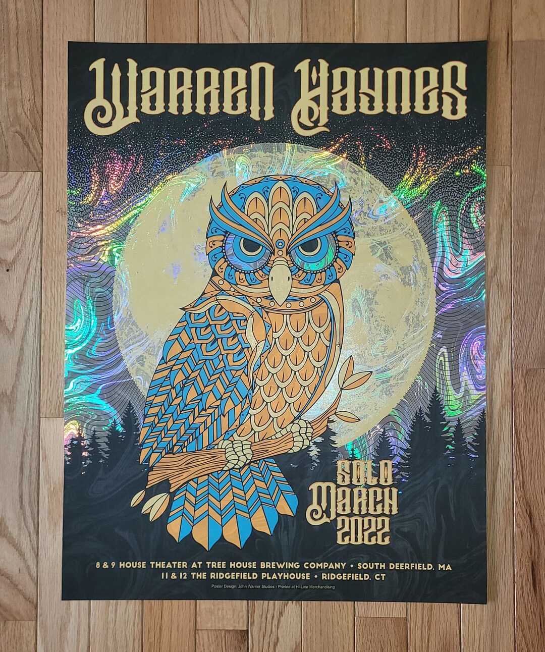 FOIL - Warren Haynes 2022 Solo Tour Poster - Screenprinted - Etsy