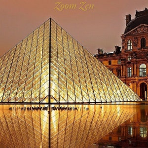ZOOM VIRTUAL BACKGROUND the Louvre Paris, Professional Office Backdrop ...