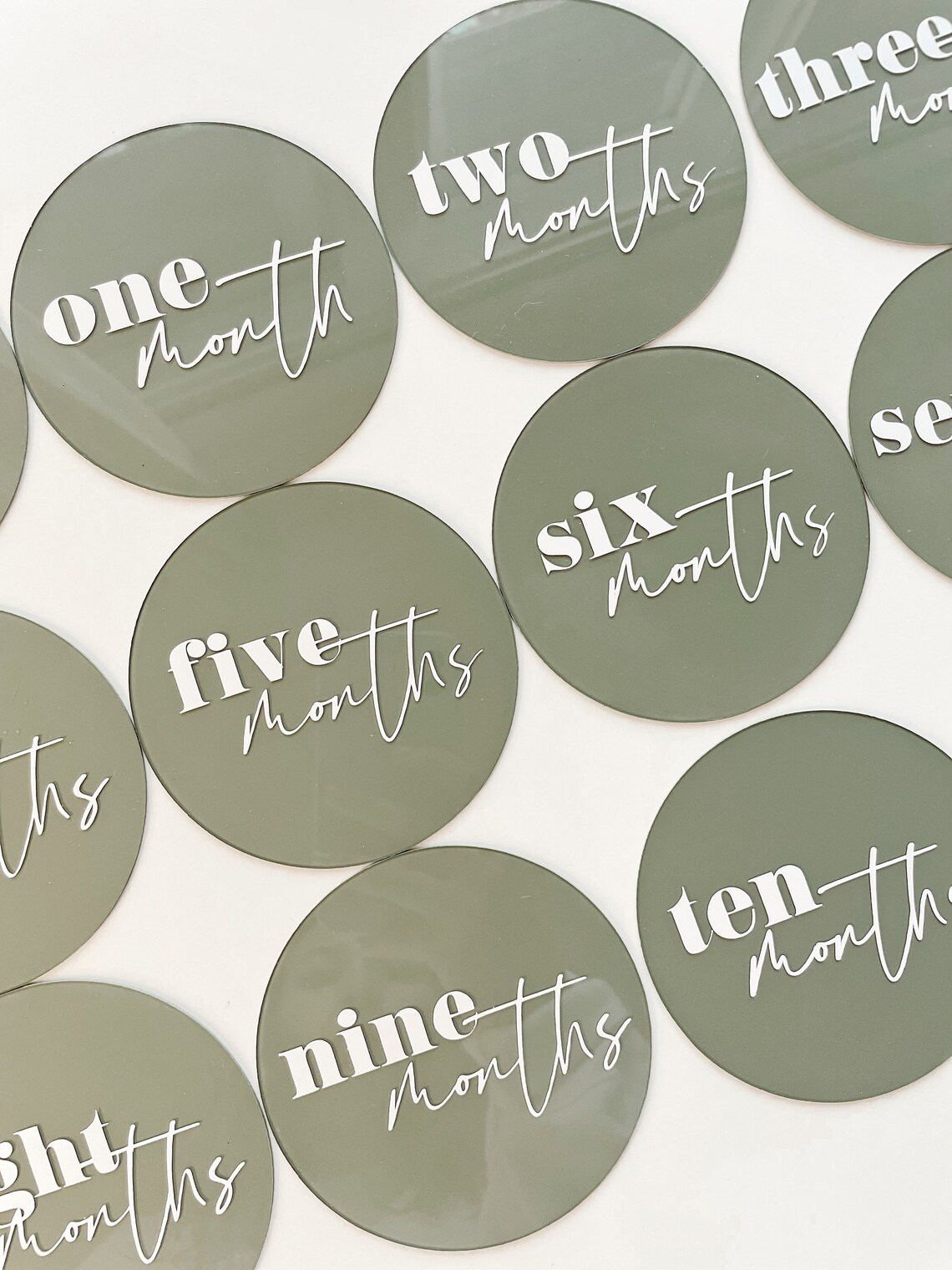 Milestone Marker Baby Milestone Marker Acrylic Milestone Disc Baby ...