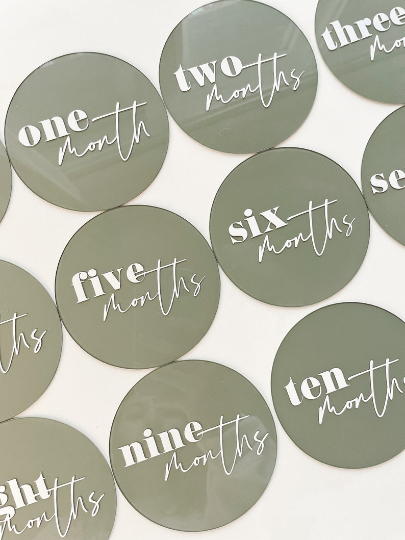 Milestone Marker Baby Milestone Marker Acrylic Milestone Disc Baby ...