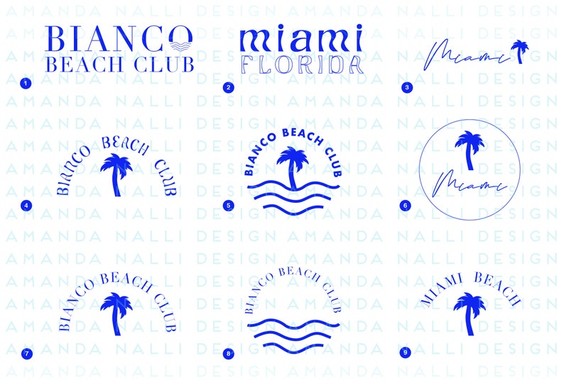 Custom Bachelorette Logo, Custom Beach Club Logo, Beach Club ...