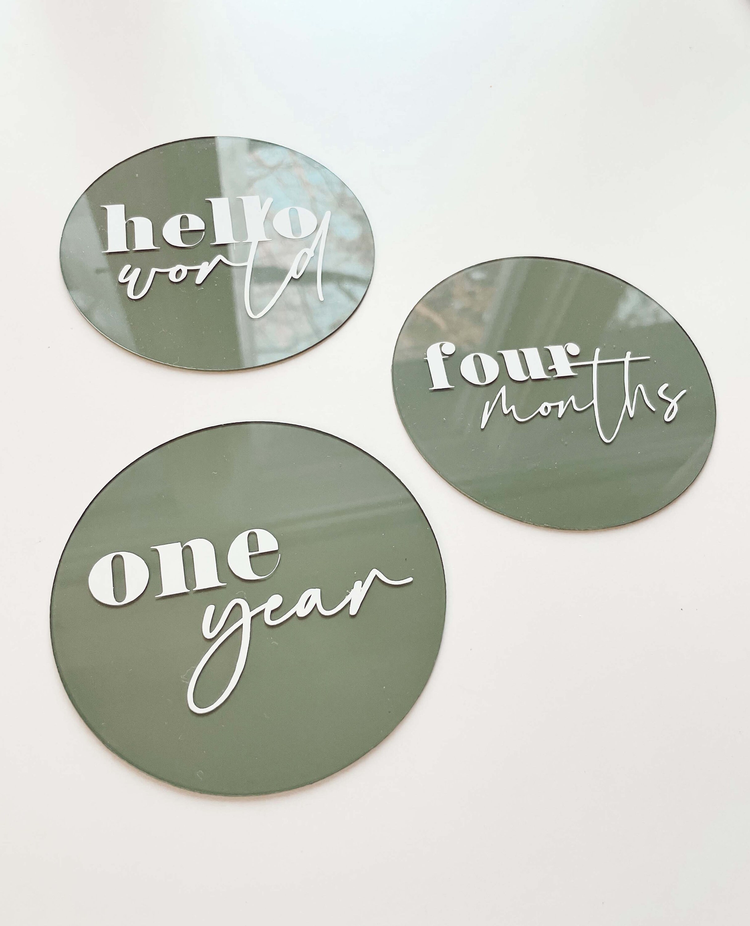 Milestone Marker Baby Milestone Marker Acrylic Milestone Disc Baby ...