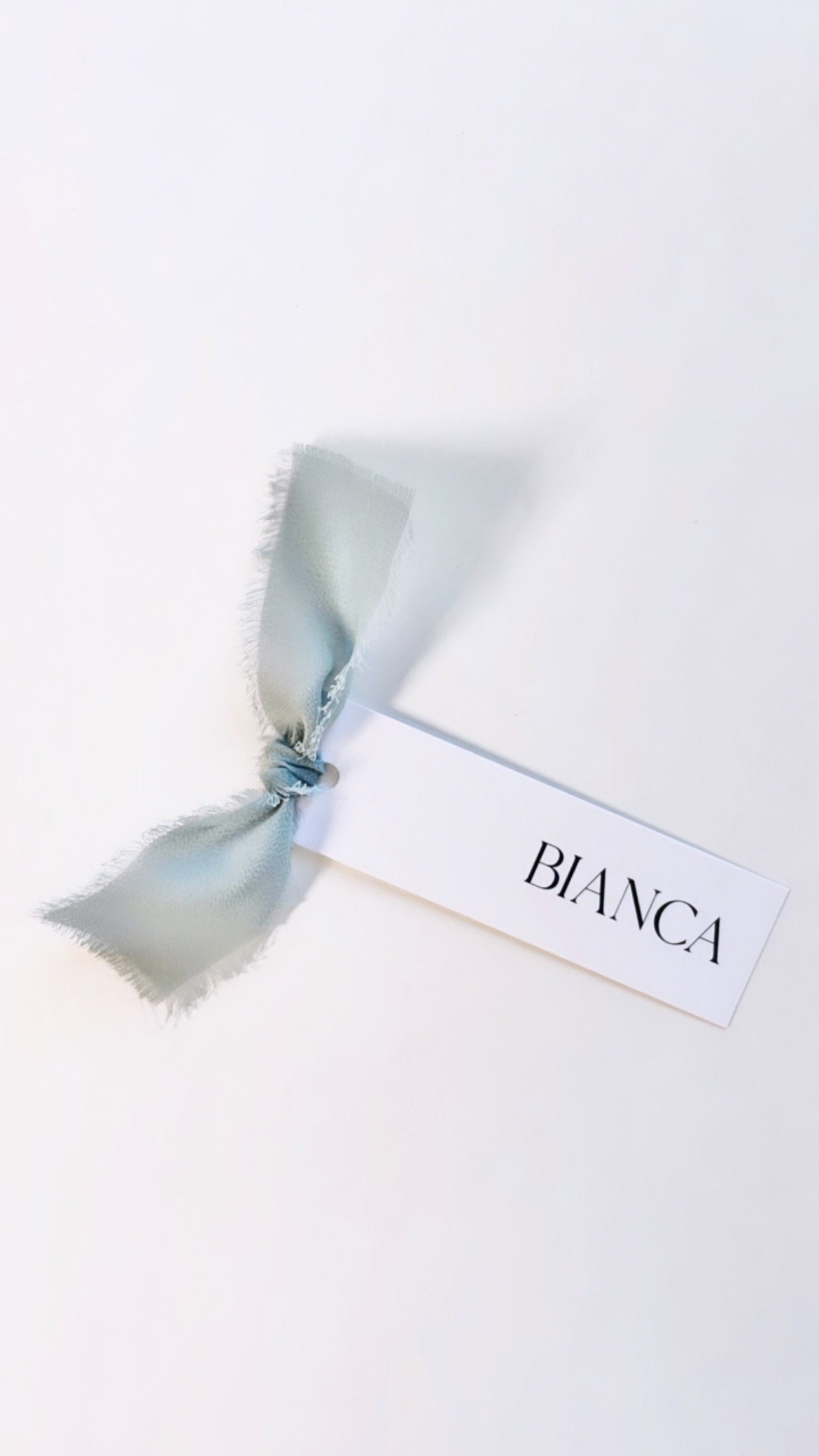 Rectangular Placecards With Ribbon | Wedding Cardstock Placecards ...