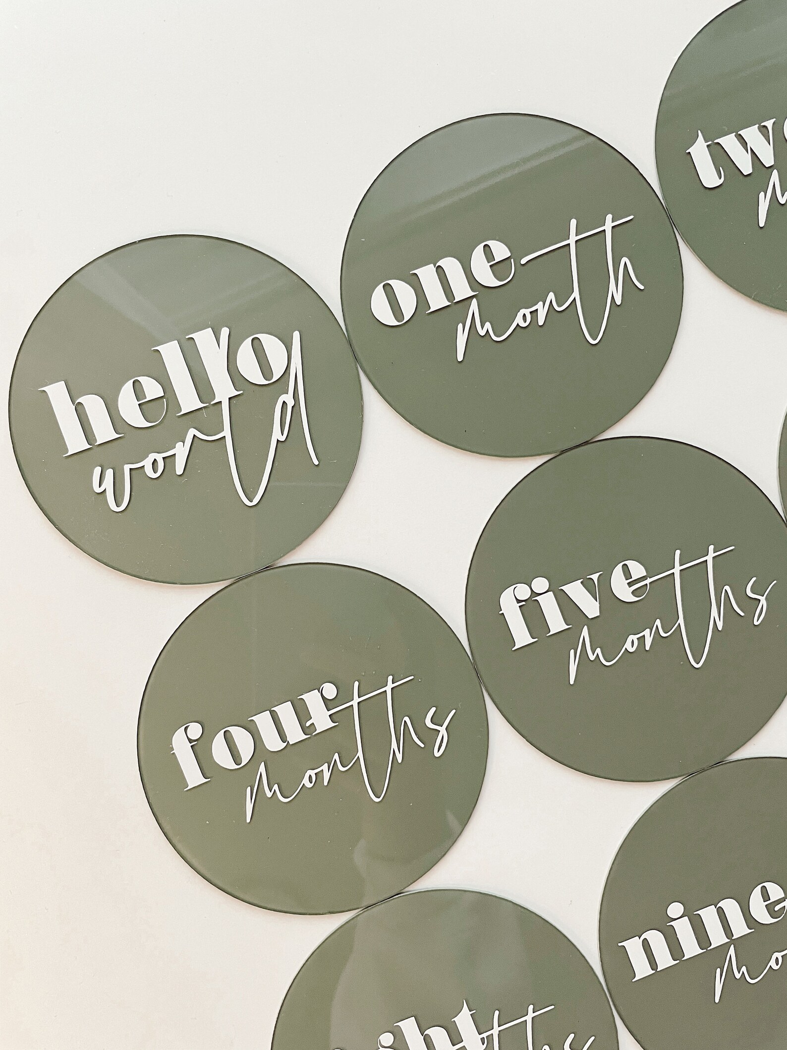 Milestone Marker Baby Milestone Marker Acrylic Milestone Disc Baby ...