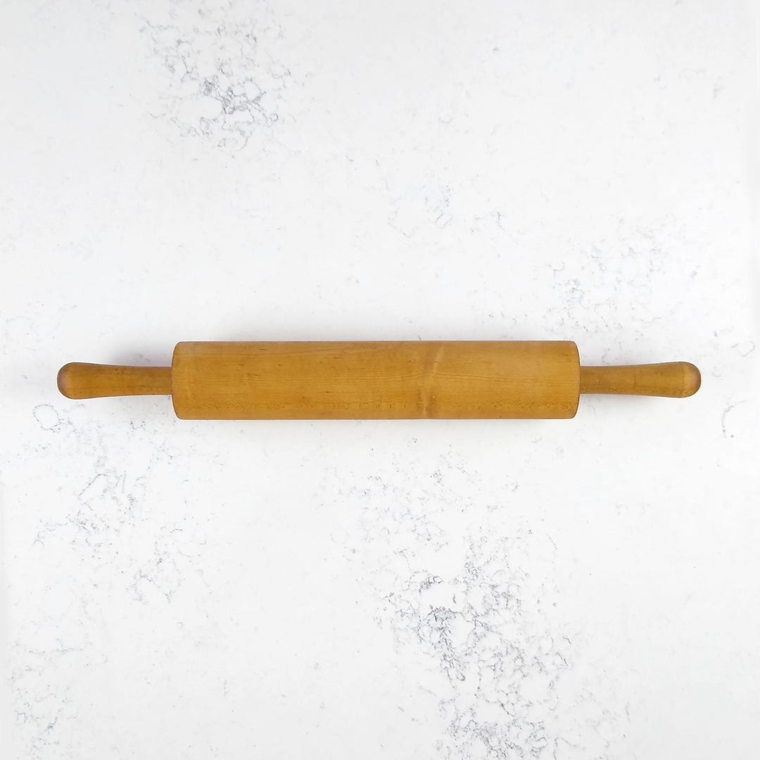 Restored Vintage Large Rolling Pin, Rounded Handles - Etsy