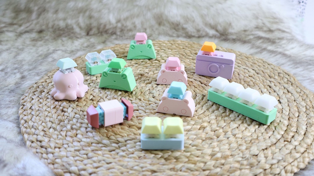 B Grade Mechanical Key Fidgets Cute Stress Relief Novelty Keyboard Toy ...