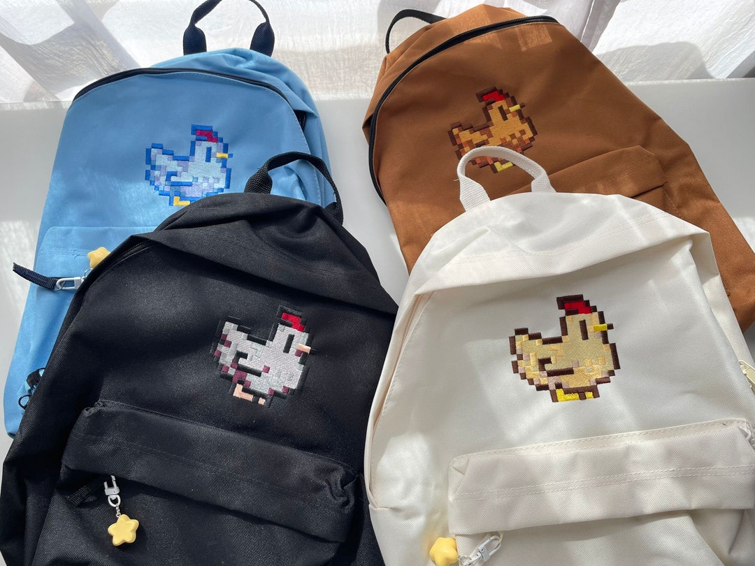 Chicken Stardew Valley Backpack / Embroidery Backpack - Etsy