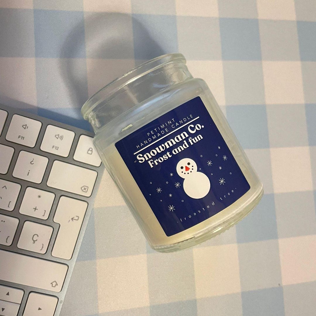 Snowman Co Christmas Candle ACNH / Handmade Aromatic and Decorative ...