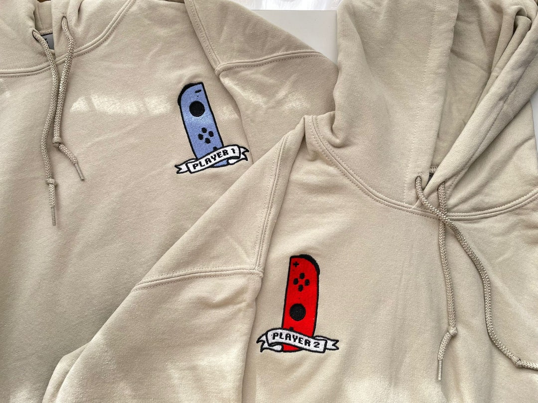 2 Hoodies Pack - Player 1 and Player 2 Switch Couples Hoodie ...