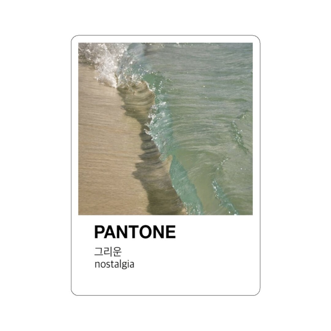 Aesthetic Pantone Sticker With Korean, Bullet Journal Sticker, Korea ...