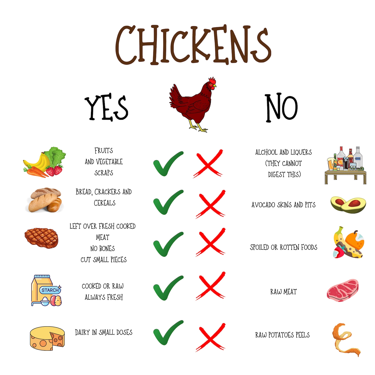 Chicken Feed Guide Sticker – 9x9 Cm Vinyl - Etsy