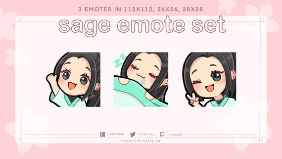 Sage Emote Set for Twitch/discord Valorant | Etsy