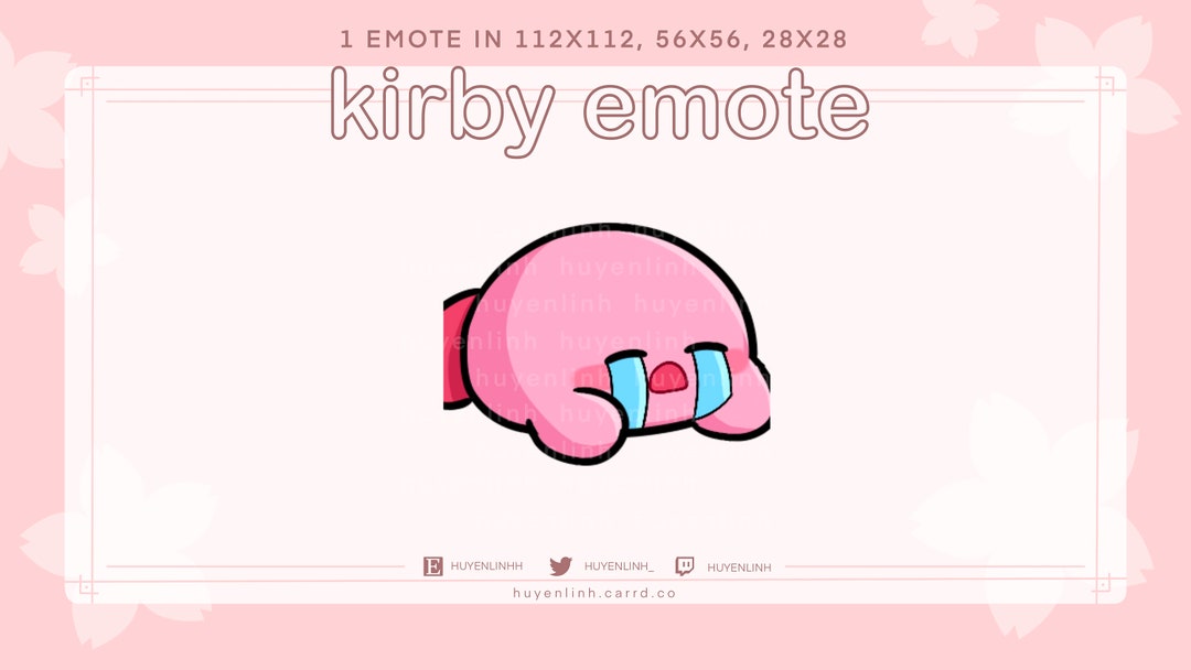 Kirby Cry Emote for Twitch/discord - Etsy