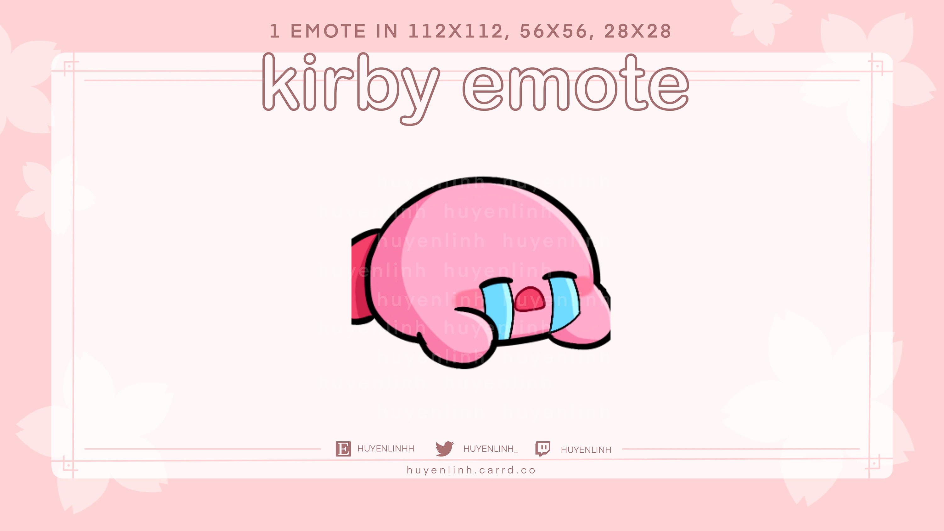 Kirby Cry Emote for Twitch/discord - Etsy