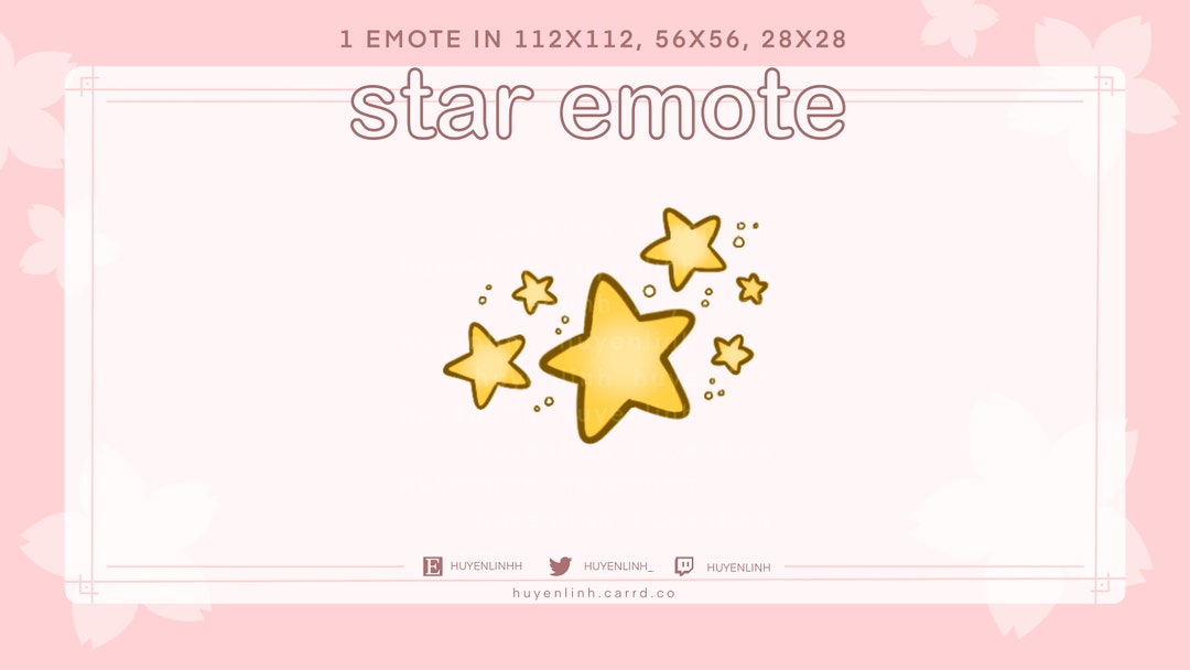 Star Emote for Twitch/discord - Etsy