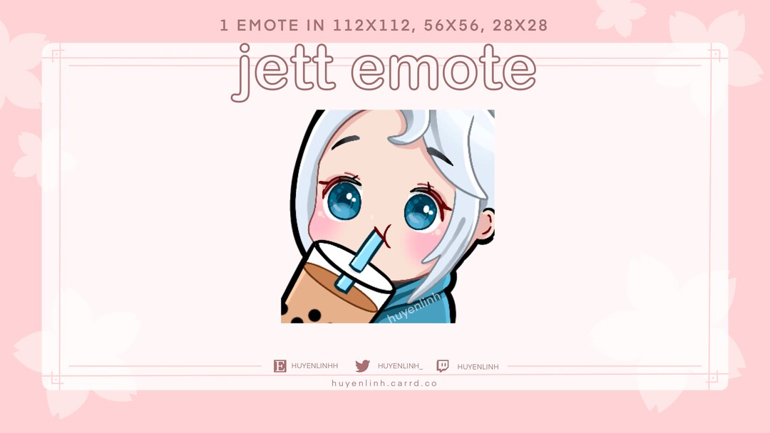 Jett Sip Emote for Twitch/discord Valorant - Etsy