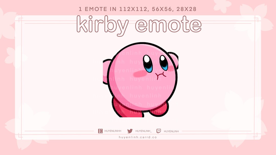 Kirby Float Emote for Twitch/discord - Etsy