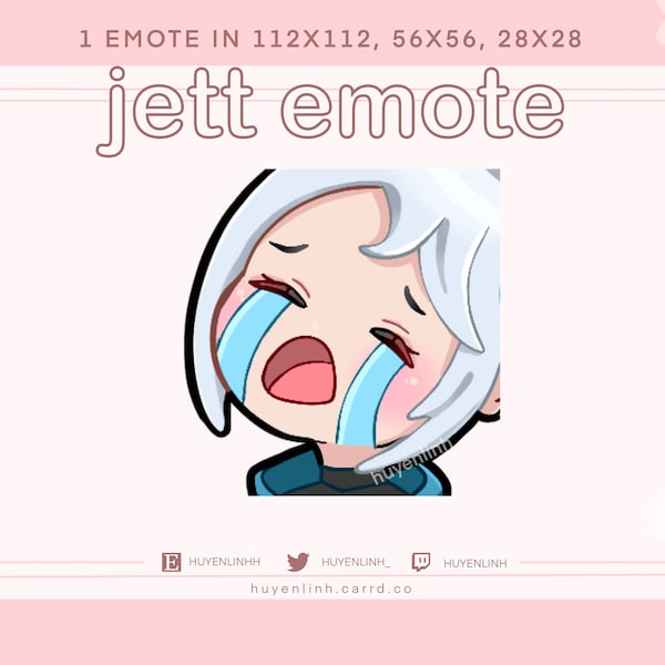 Valorant Jett Cry Twitch Emote - Etsy
