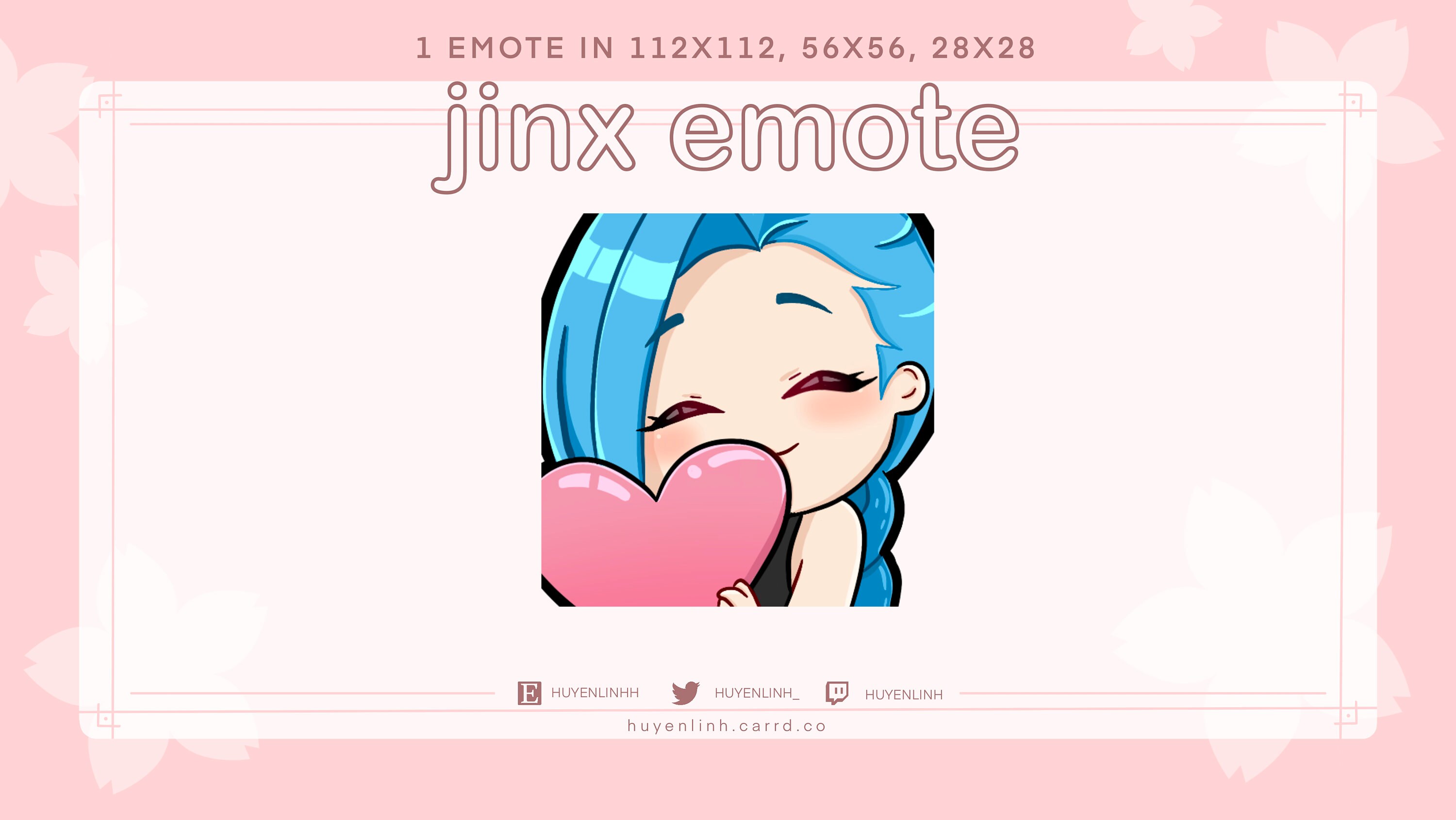 Jinx Love Emote for Twitch/discord League - Etsy