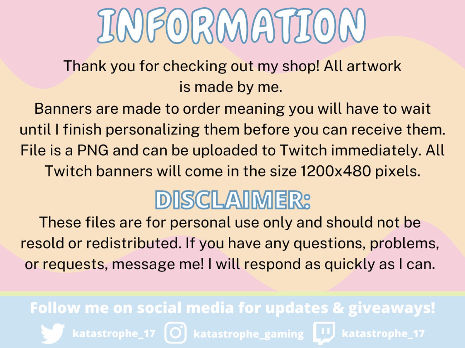 Custom Ethereal Twitch Banner / Customizable / Stream / Offline ...