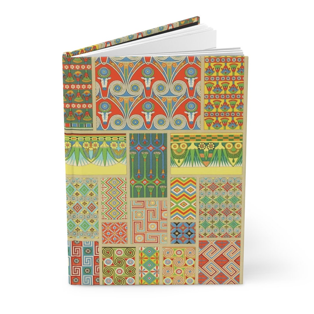 Vintage 19th c. Egyptian Art Journal Egyptian design, Patterned ...