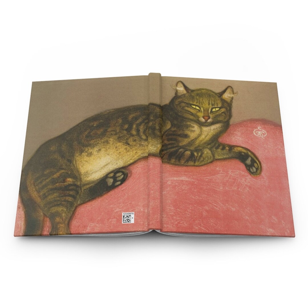 Vintage Cat Art Journal, Art Nouveau Journal, Cat Journal, Cat Art, Cat ...