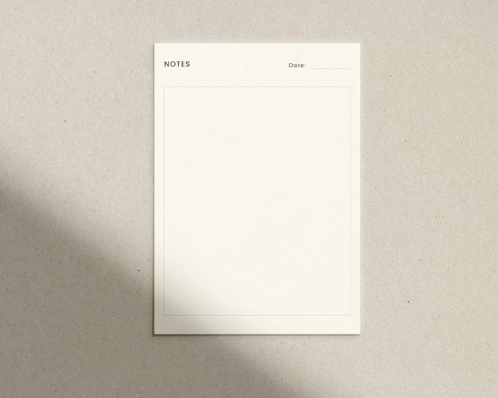 Printable Beige Notebook & 2024 Calendar Set | Daily, Monthly, Yearly ...