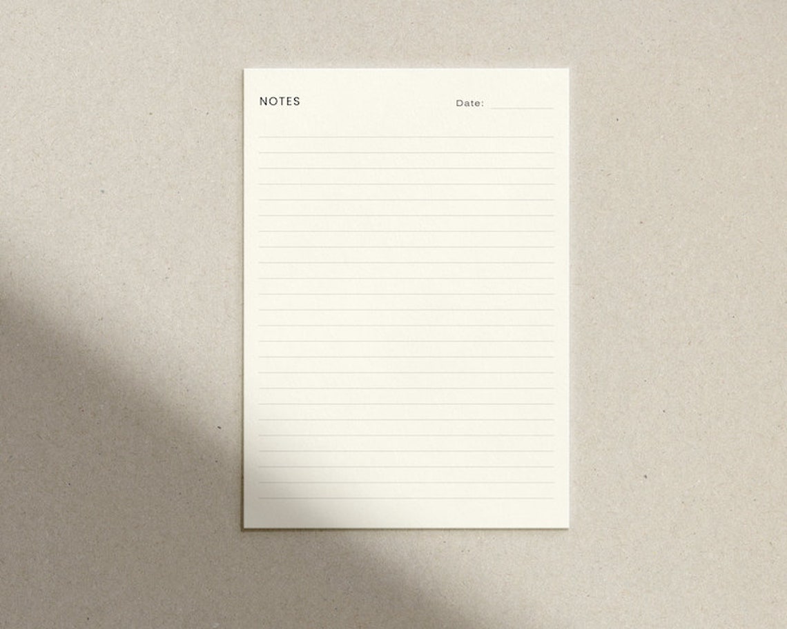 Printable Beige Notebook & 2024 Calendar Set | Daily, Monthly, Yearly ...