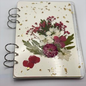 Journal | Pressed Flower Notebook | Pressed Flower Art | Six Ring ...