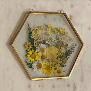 Pressed Flower | Flower Wall Decor | Hanging Frame | Flower Frame ...